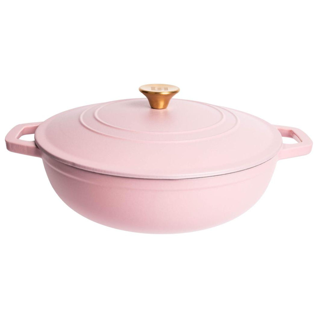 Lexi Home Premium Enameled Cast Iron Dutch Oven with Dual Loop Handles ...